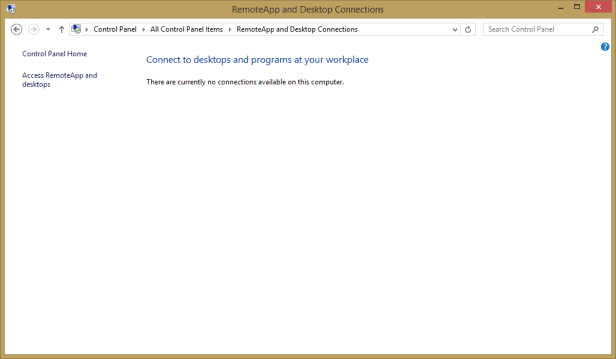 RemoteApp and Desktop Connections in Windows 8.1 24/81 – intunedin.net