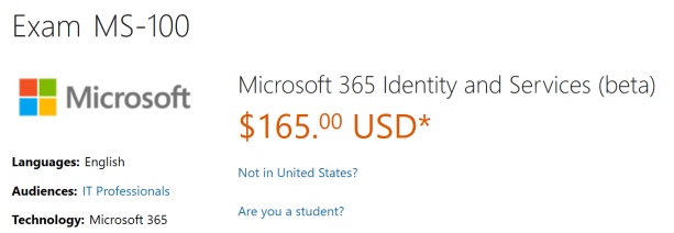 Preparing for the MS-100 Microsoft 365 Identity and Services Exam (BETA ...